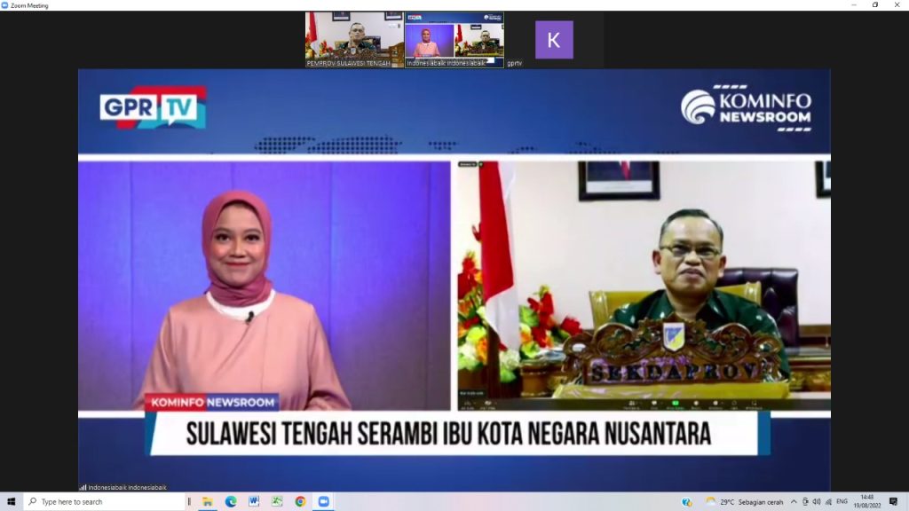 Pj. Sekda Sulteng Lakukan Dialog Wawancara Bersama GPR TV Secara Virtual. - Pemerintah Provinsi ...