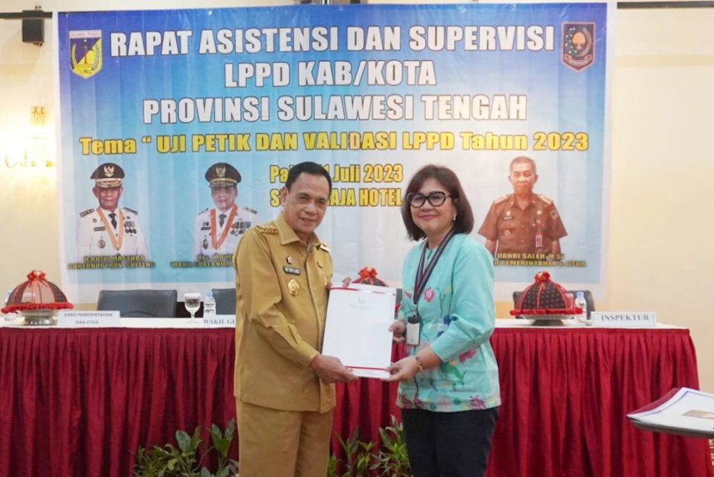 Wagub Buka Rapat Asistensi dan Supervisi LPPD Kab/Kota Provinsi Sulawesi Tengah Tahun 2023 ...