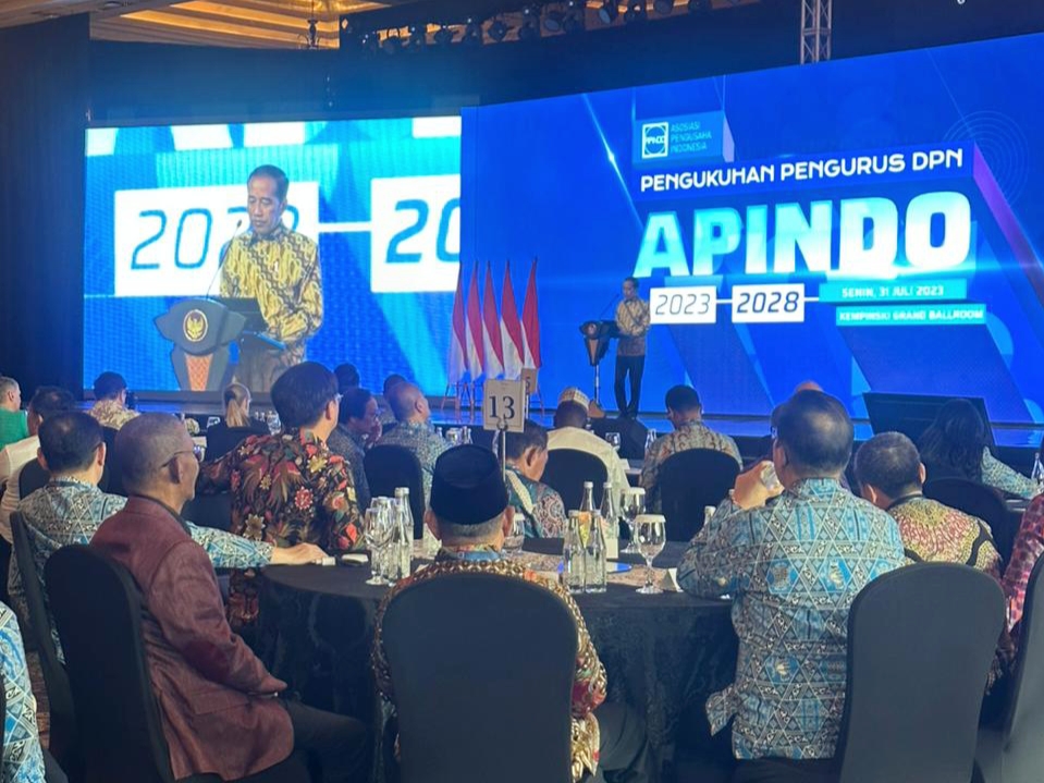 Hadiri Pengukuhan DPN APINDO, Gubernur Ajak Bersinergi. - Pemerintah Provinsi Sulawesi Tengah